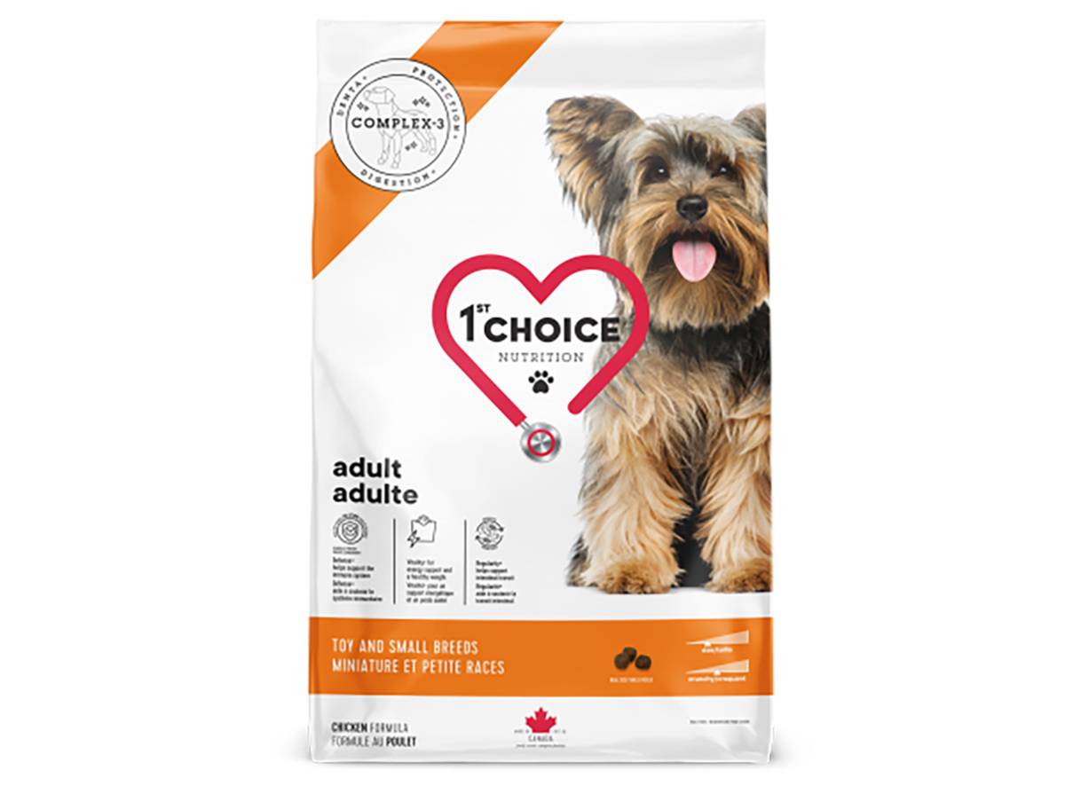 1ST CHOICE NUTRITION – Adulte, miniature et petite races | Protégez-Vous.ca