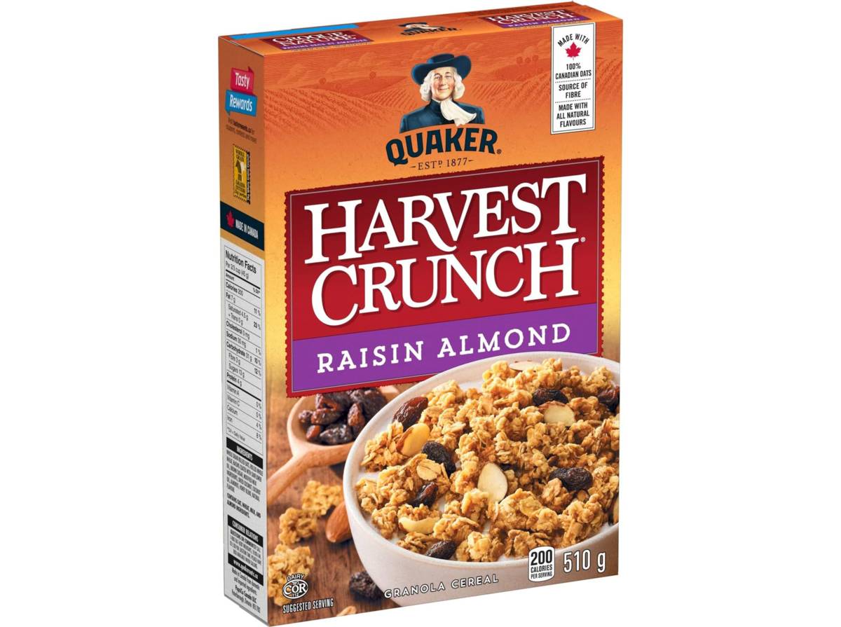 QUAKER Croque Nature – Raisins secs et amandes | Protégez-Vous.ca