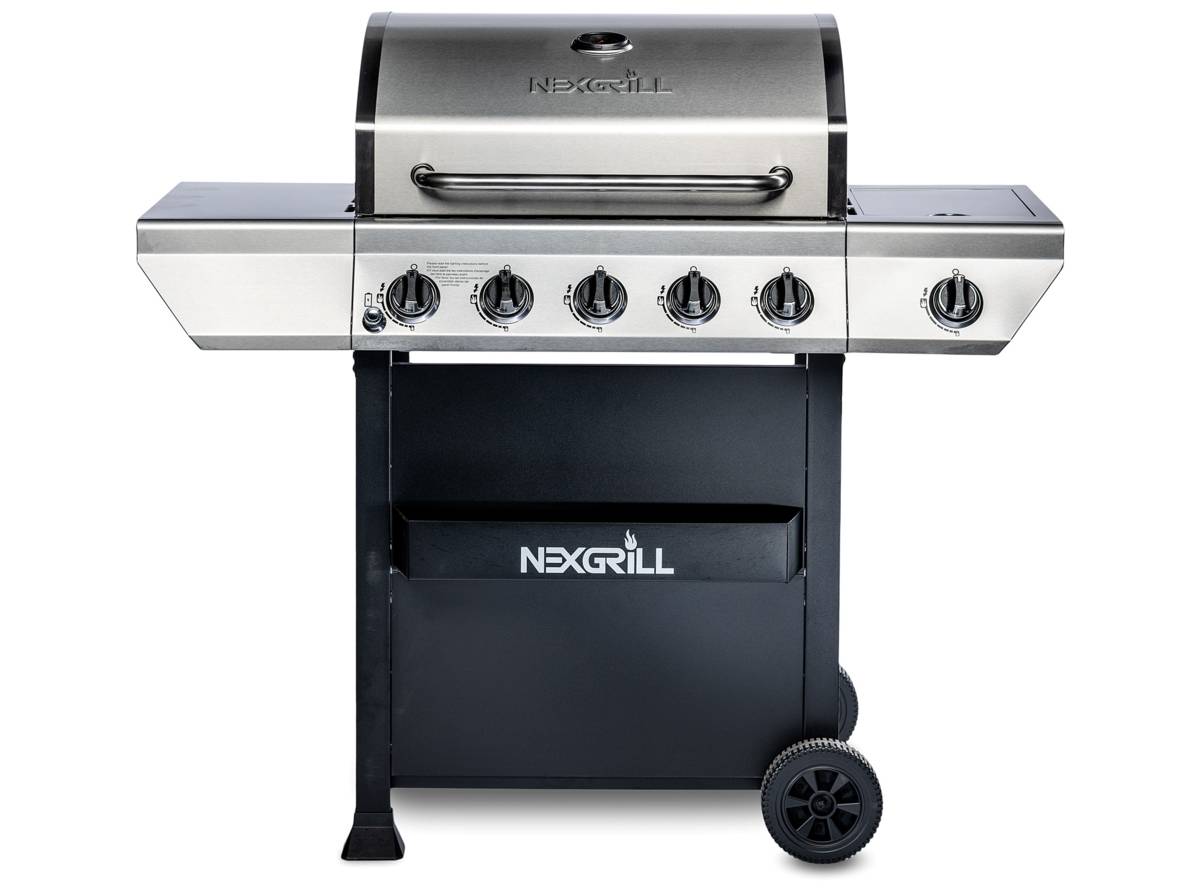 NEXGRILL 5 brûleurs avec brûleur latéral en acier inoxydable | Protégez ...