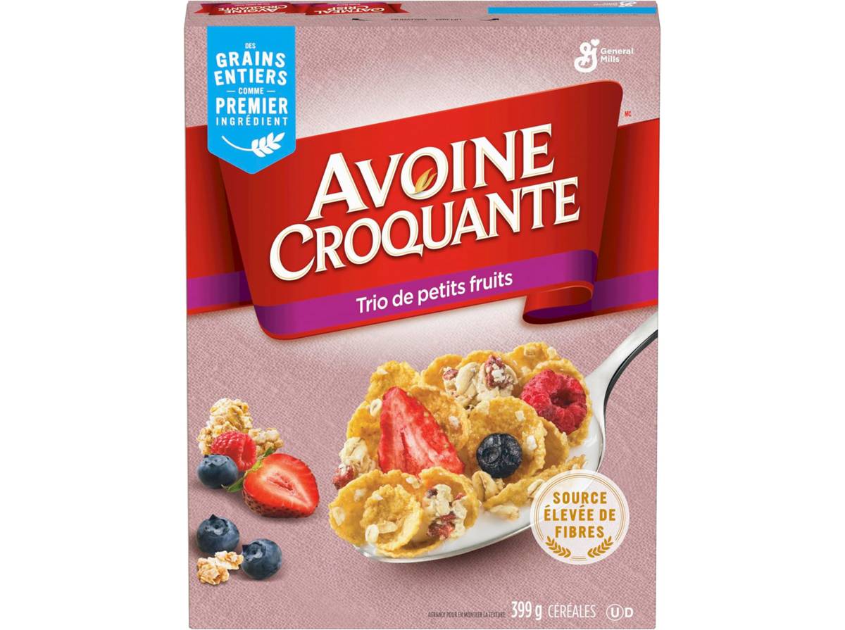 GENERAL MILLS Avoine Croquante – Trio de petits fruits | Protégez-Vous.ca