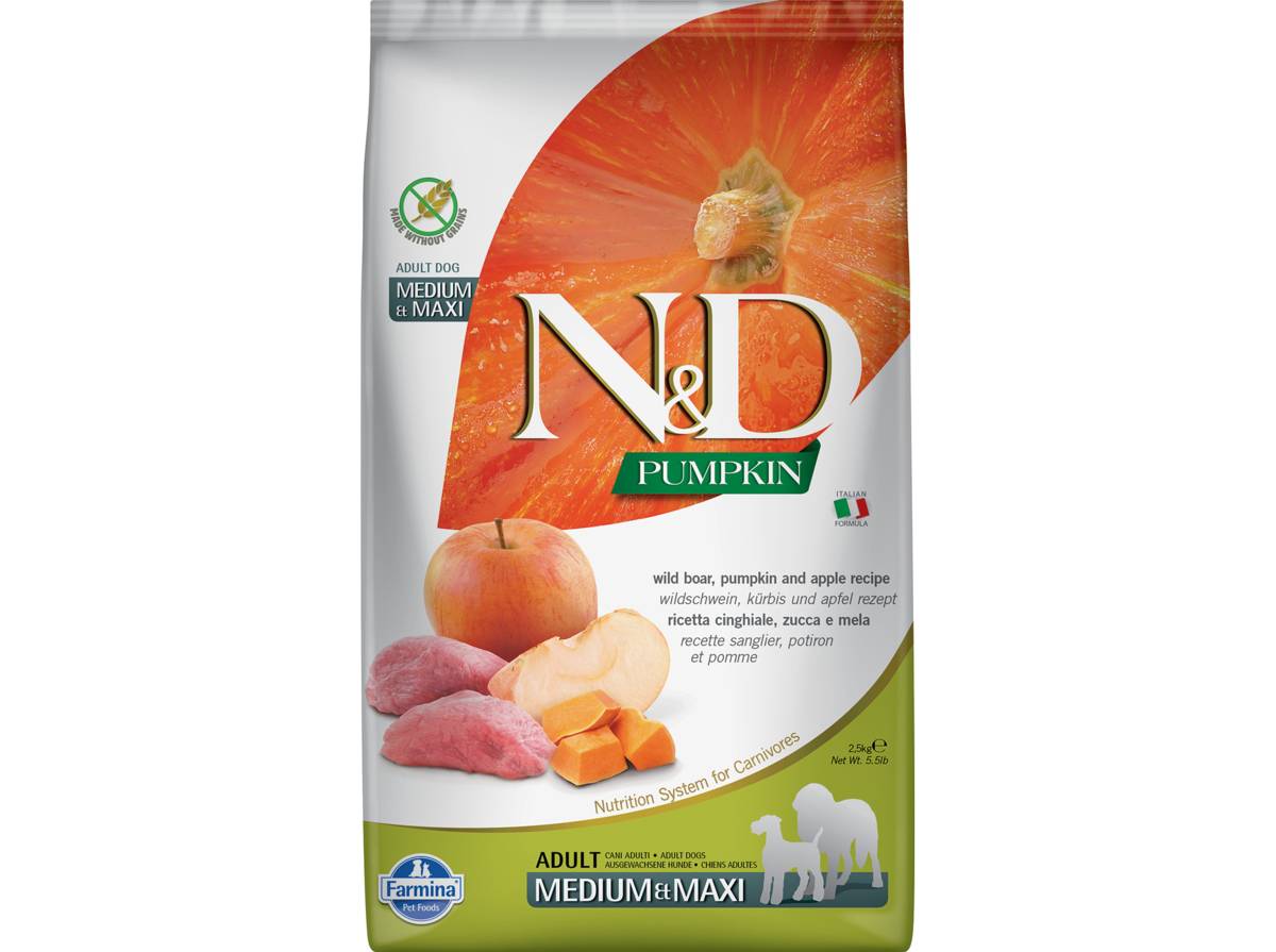 FARMINA N&D – Pumpkin – Adulte Medium & Maxi – Sanglier, potiron et ...