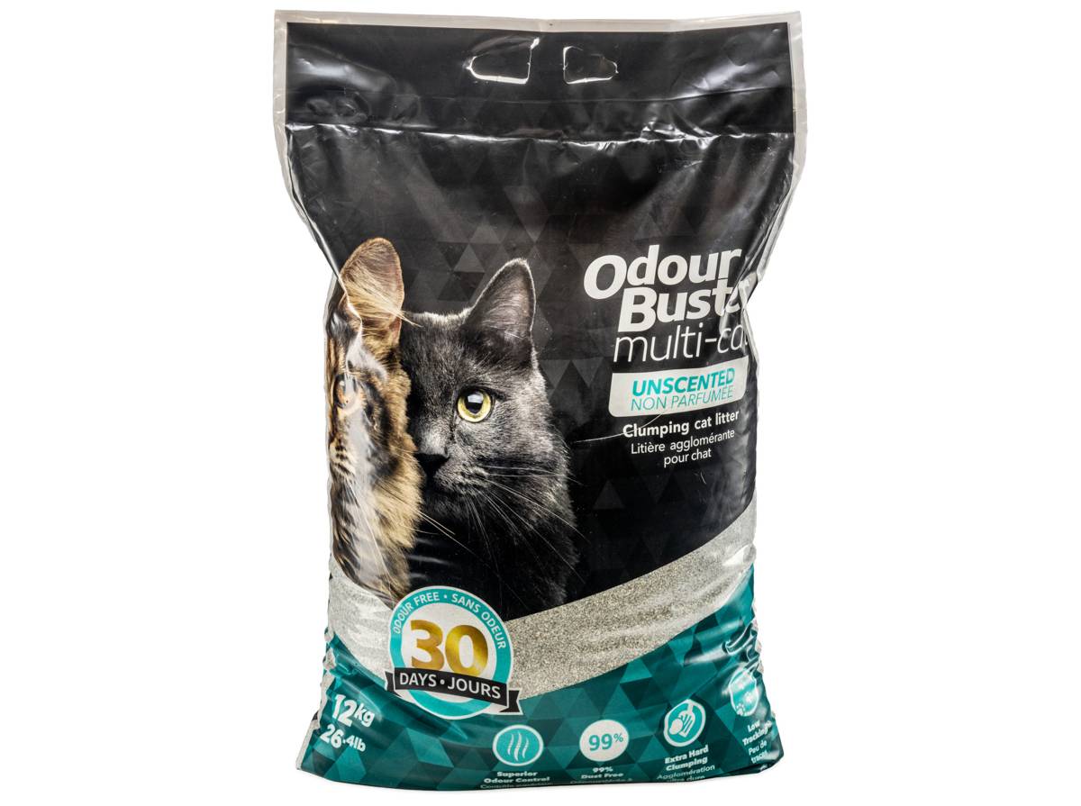 ODOUR BUSTER Multi-cat non parfumée Litière agglomérante pour chat ...