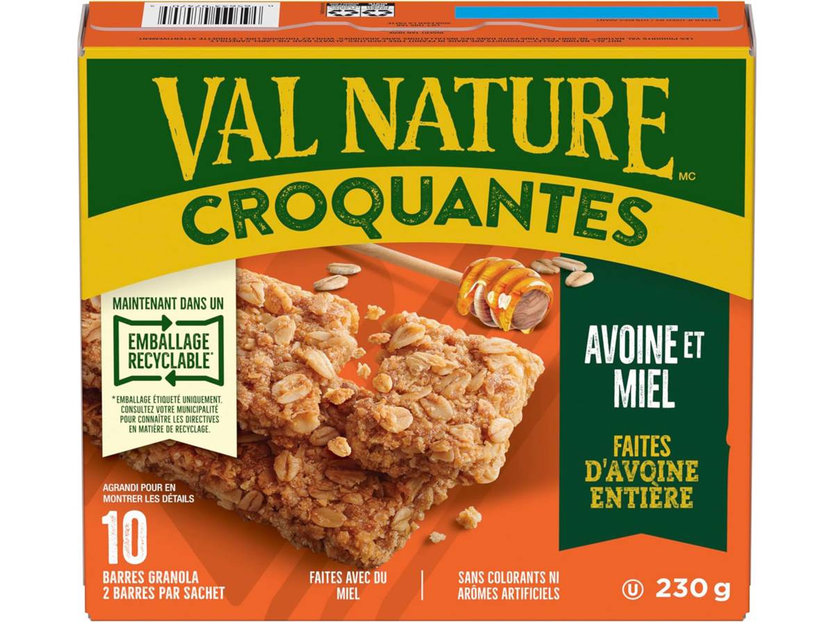 VAL NATURE Croquantes – Avoine et miel | Protégez-Vous.ca