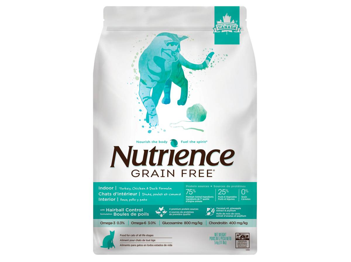 Nutrience Sans grains – Chats d'intérieur – Dinde, poulet et canard ...