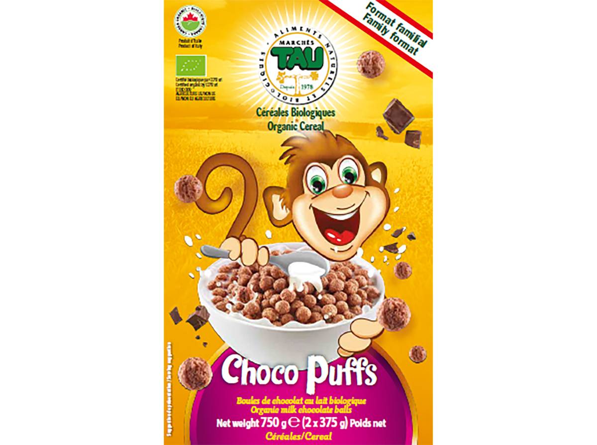 MARCHÉ TAU Choco Puffs – Chocolat au lait | Protégez-Vous.ca